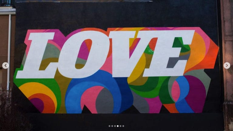 Cey Adams Love Mural - Business for the Arts of Broward